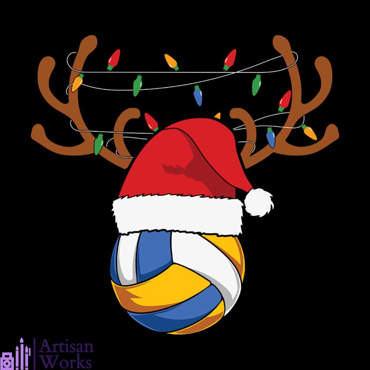 Christmas Voleyball Santa Hat Svg, Christmas Svg, Voleyball | Inspire ...