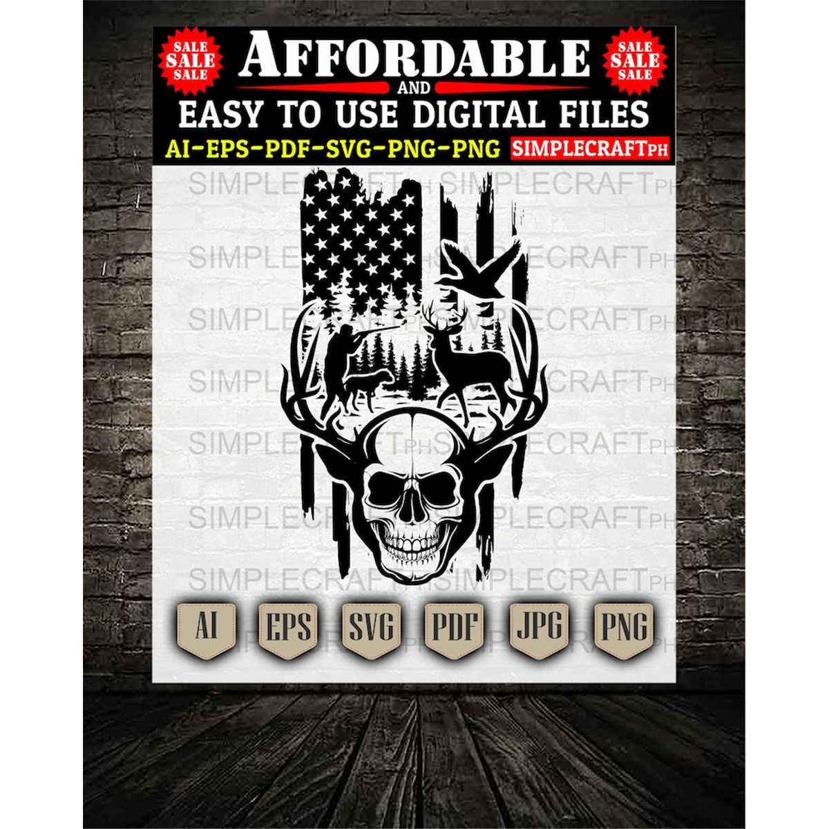 Badass Deer and Duck Hunter svg|| Deer Skull svg ||Deer Hunt | Inspire ...