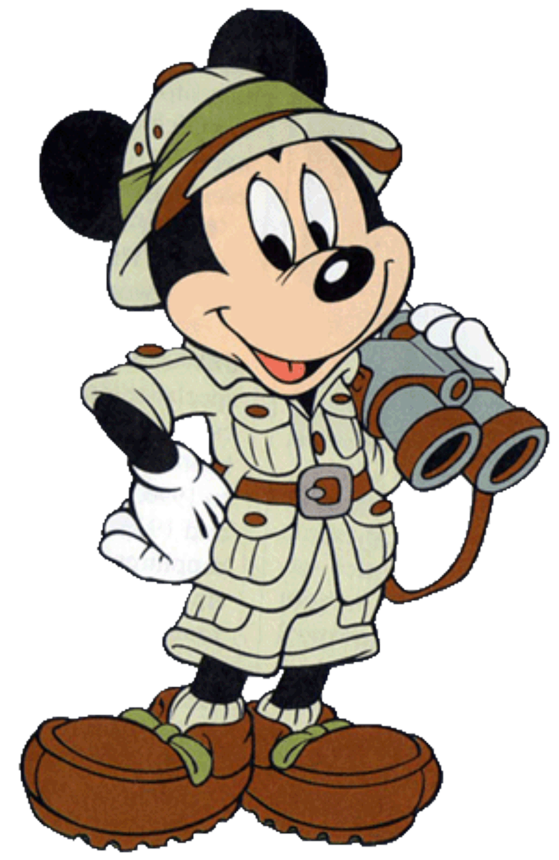 Mickey Mouse PNG, Mickey Safari Clipart, Mickey Safari PNG D - Inspire ...
