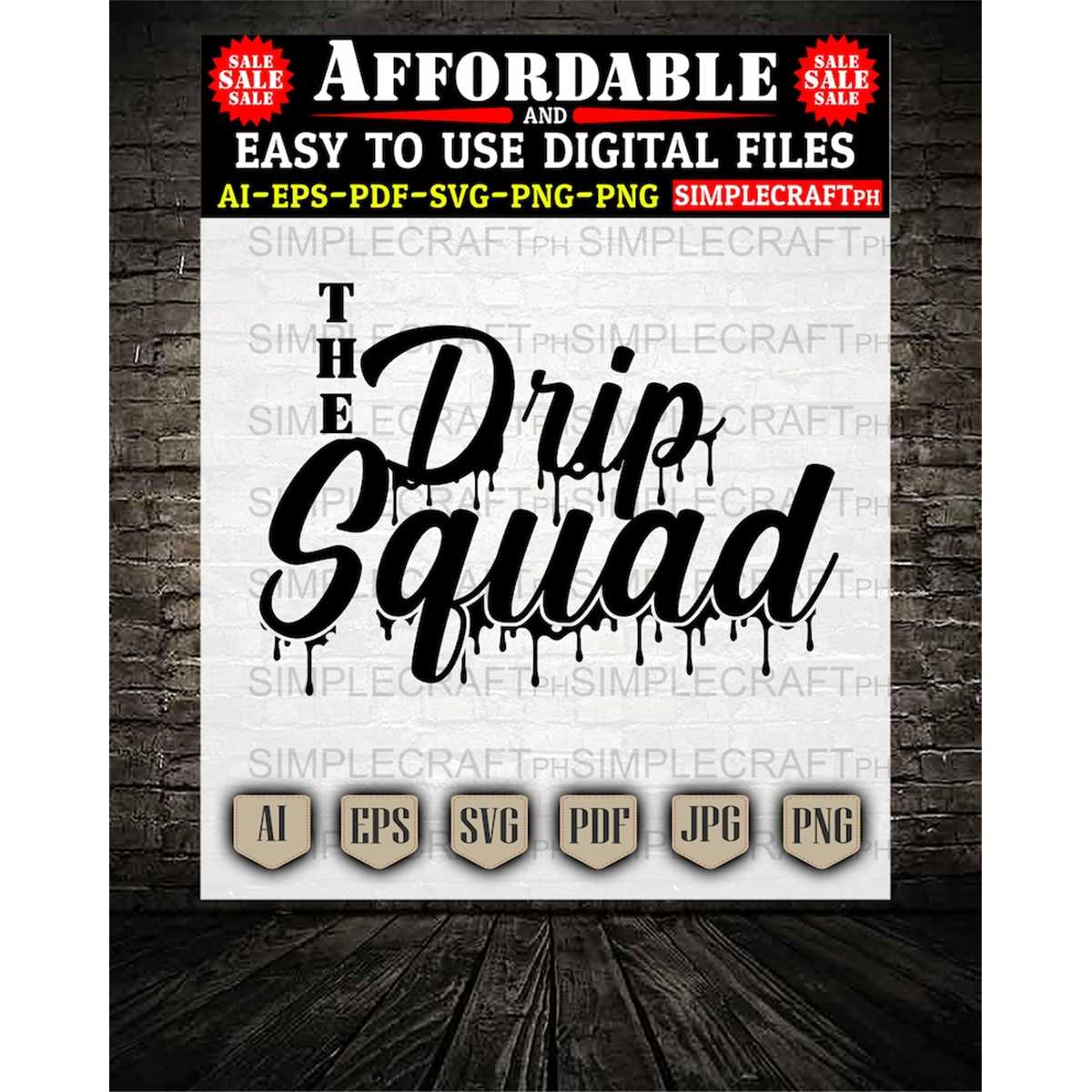 Birthday Drip Squad Svg