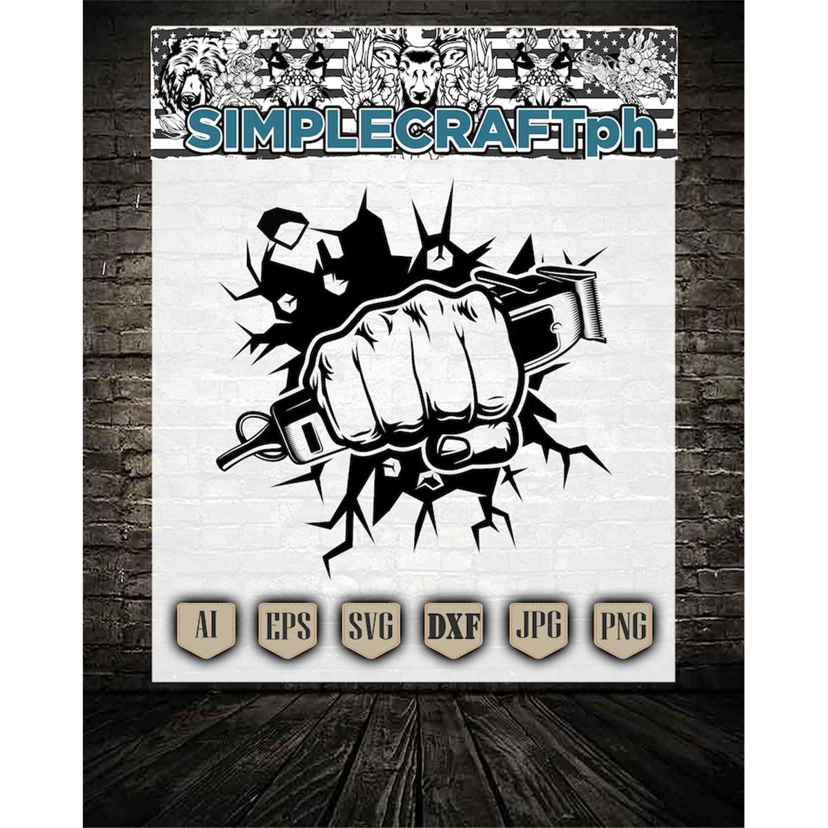 Smash Punch Barber Svg || Barber Svg || Barber shirt || Barb | Inspire ...