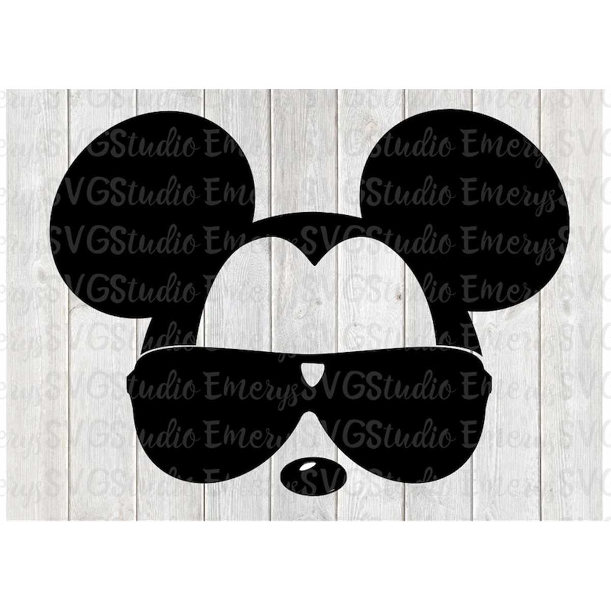 SVG DXF File for Mickey with Sunglasses - Inspire Uplift