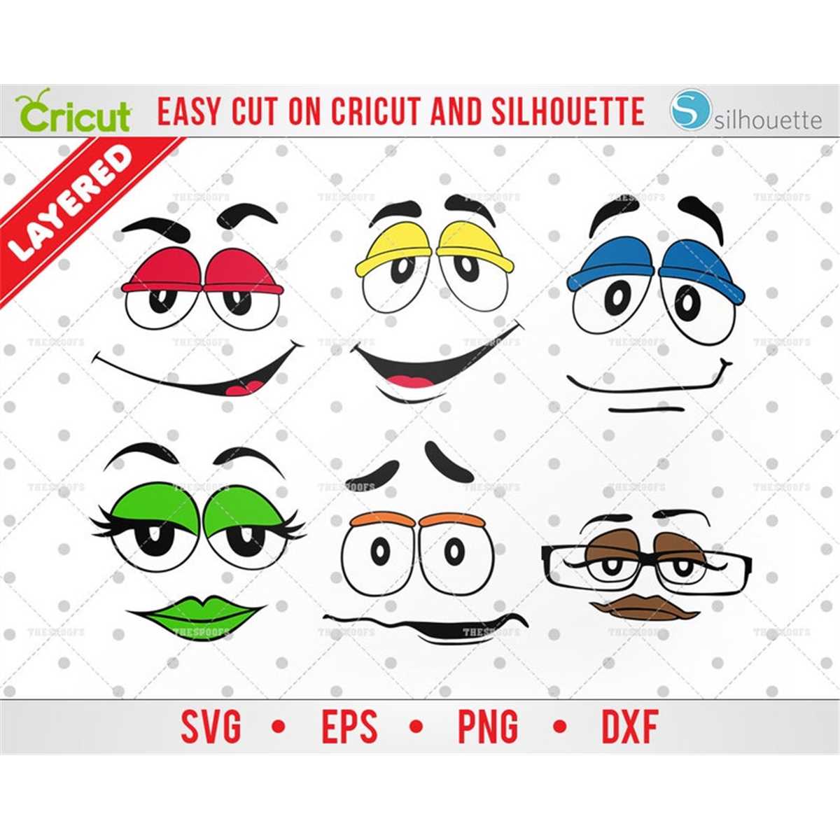 Layered SVG, Vector, Cut Files for Cricut and Silhouette, Re | Inspire ...