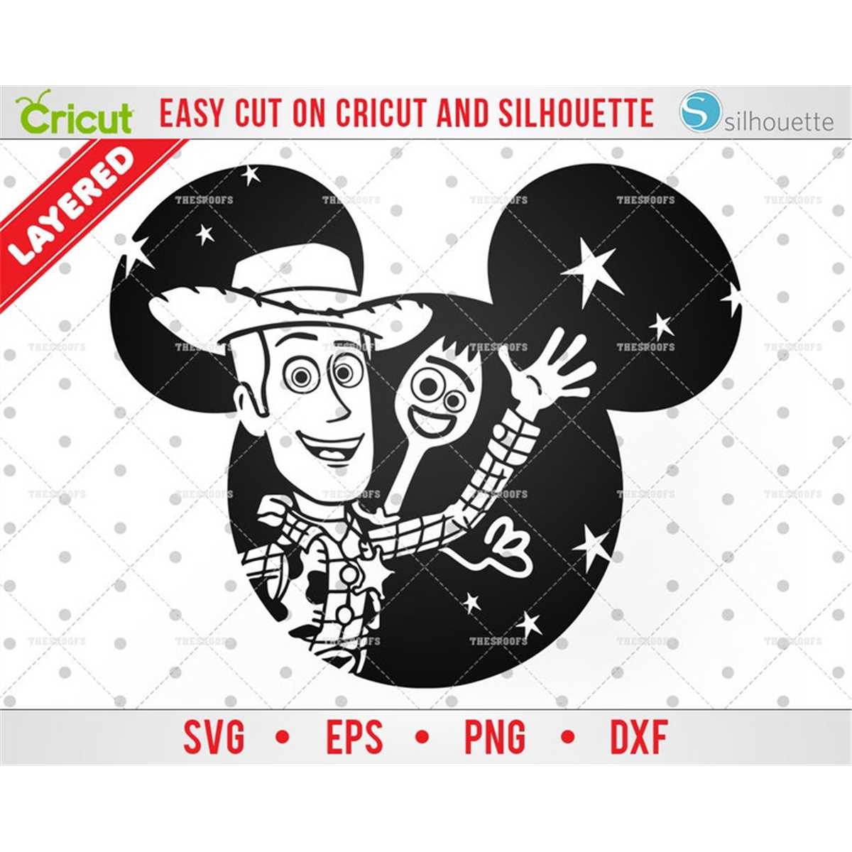 Layered SVG, Vector, Cut Files for Cricut and Silhouette, Re | Inspire ...