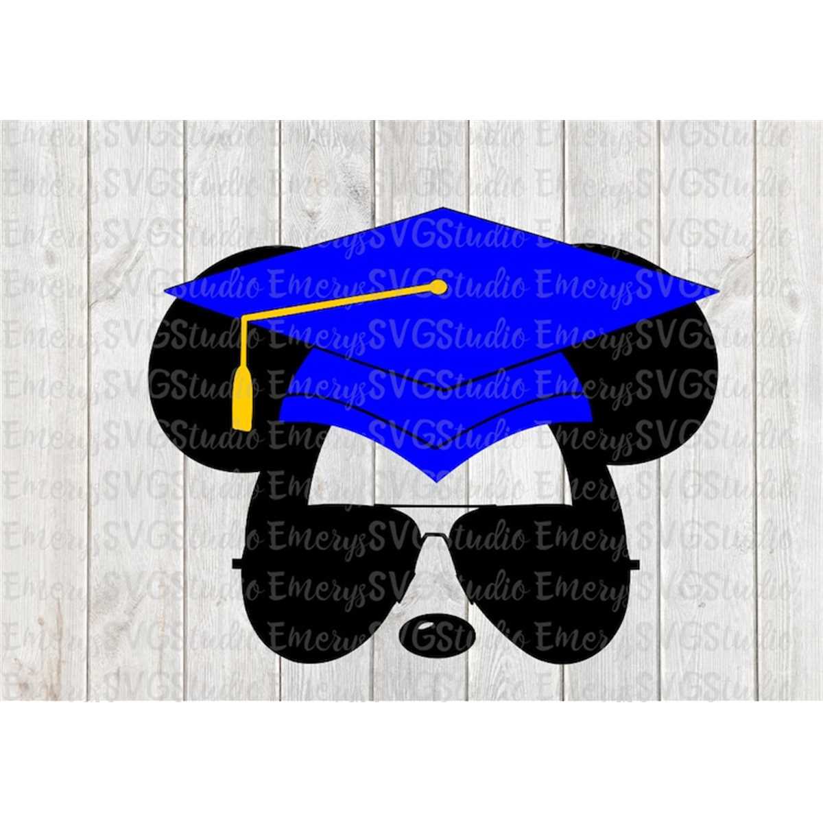 SVG DXF File for Graduation Mickey - Inspire Uplift