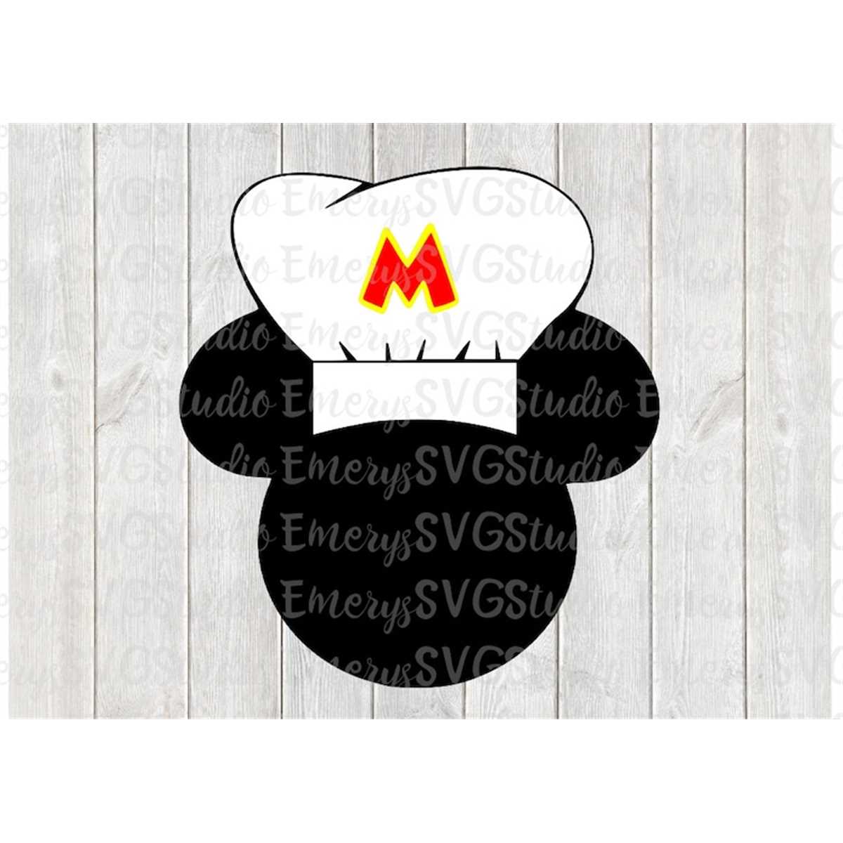 SVG DXF PNG Pdf File for Chef Mickey - Inspire Uplift