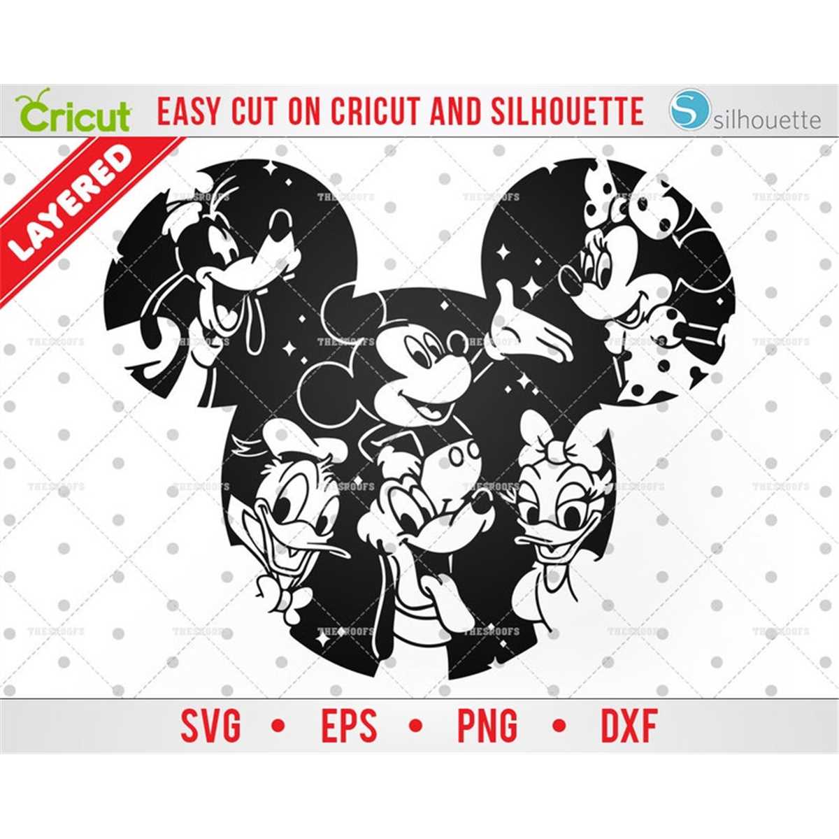 Layered SVG, Vector, Cut Files for Cricut and Silhouette, Re | Inspire ...