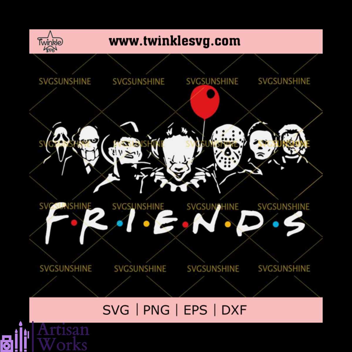Horror Movie Killers Svg, Scary Friends SVG, Halloween Svg | Inspire Uplift