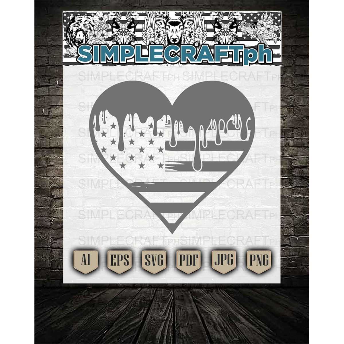 Dripping Heart svg , Heart svg , Distressed Flag svg , Drip | Inspire ...