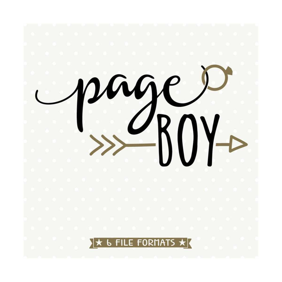 Page Boy SVG file, DIY Bridal Party Gift, Wedding svg design | Inspire ...