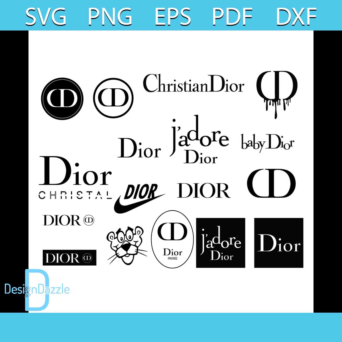 Dior Logo Bundle svg, Dior logo svg, fashion logo svg, fashi - Inspire ...