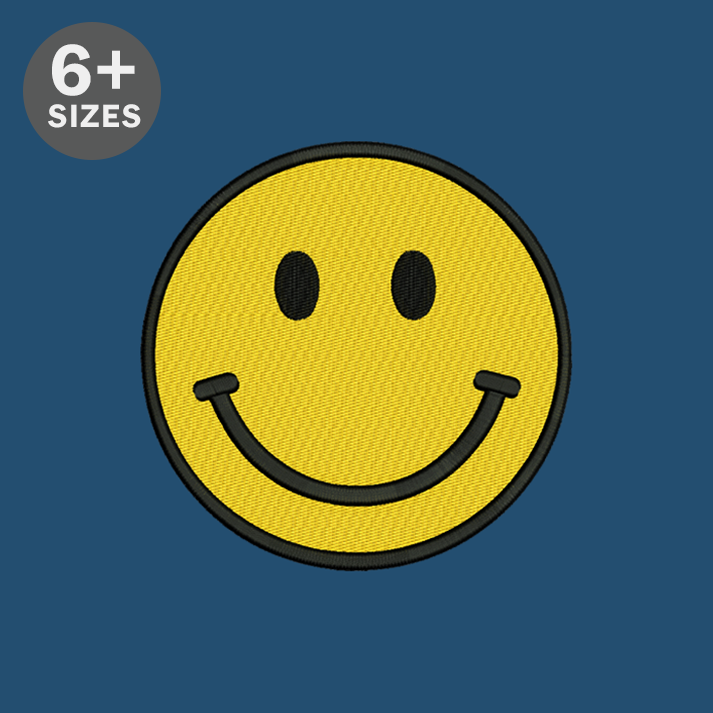 Smiley Face Emotion Machine Embroidery Emoticons Design | Inspire Uplift