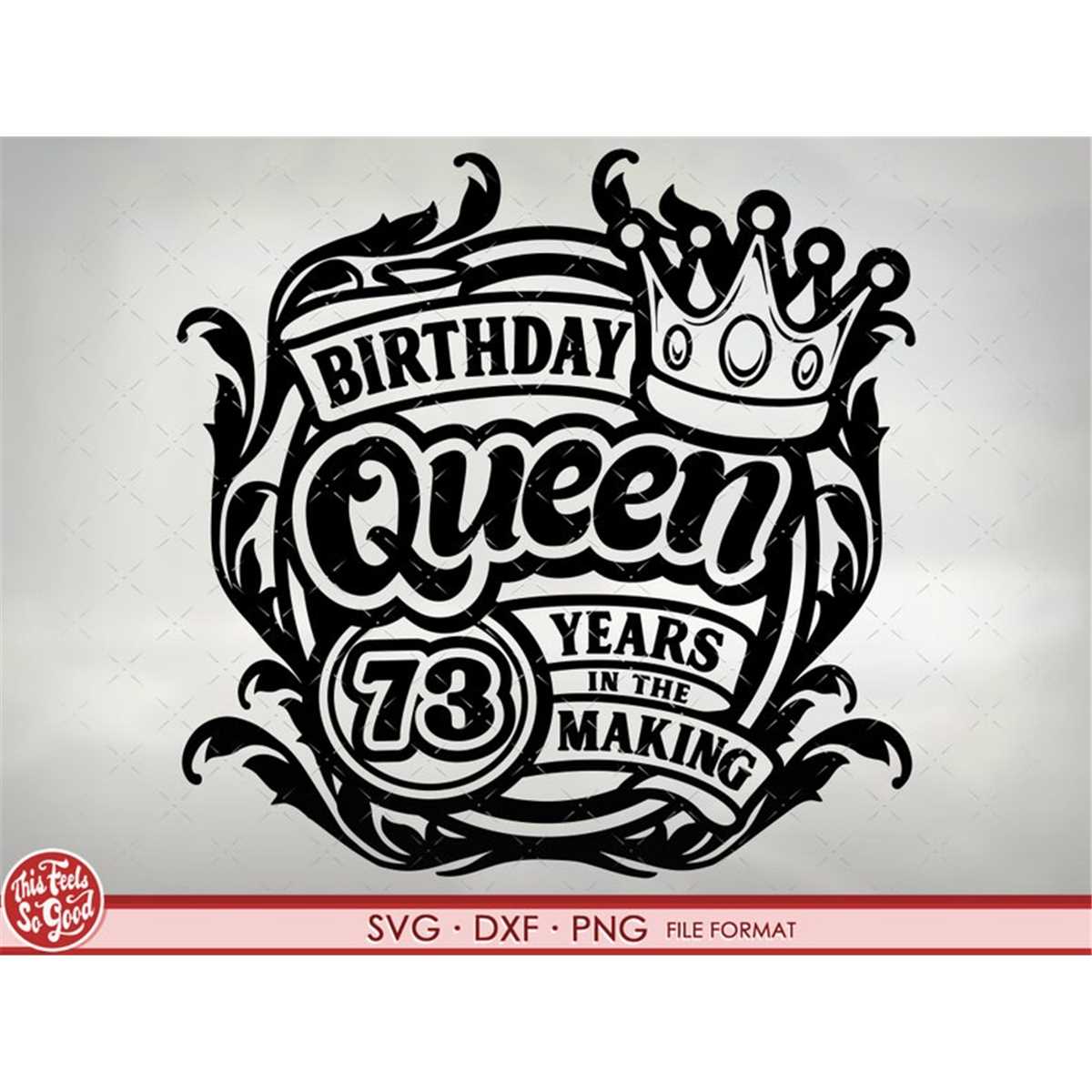 73rd Birthday SVG files for Cricut. Birthday Gift 73rd Birth | Inspire ...