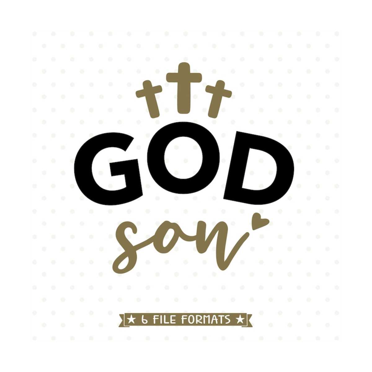 Godson SVG, Baptism SVG, Christian SVG for Cricut and Silhou | Inspire ...
