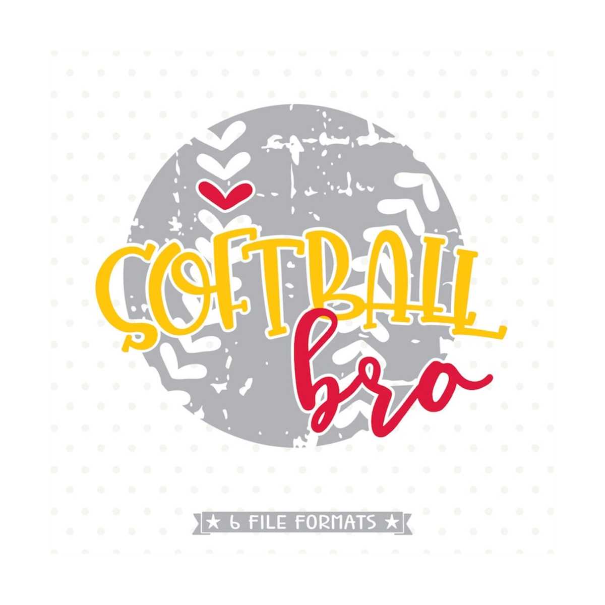 Distressed Softball SVG file, Softball Bro SVG, Softball Hea | Inspire ...