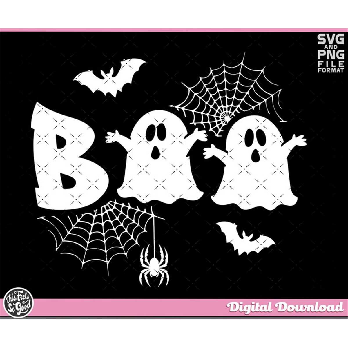 Boo Halloween svg, Halloween Boo svg, Ghost SVG files for Cr - Inspire ...