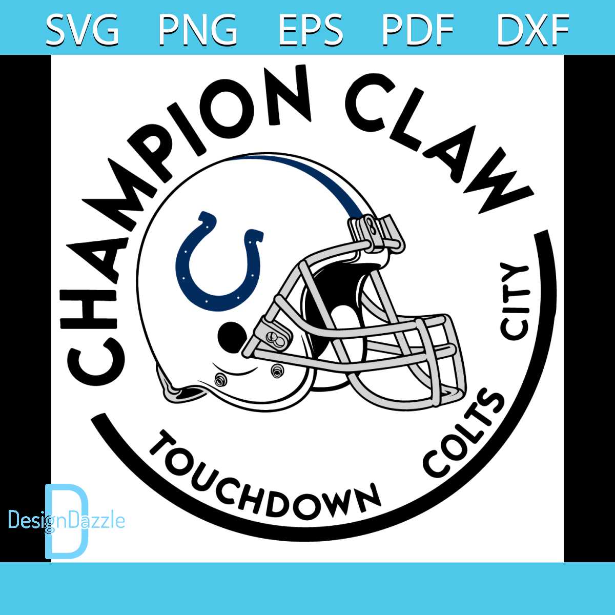 Champion Claw Touchdown Colts City Svg, Sport Svg, Indianapo | Inspire ...