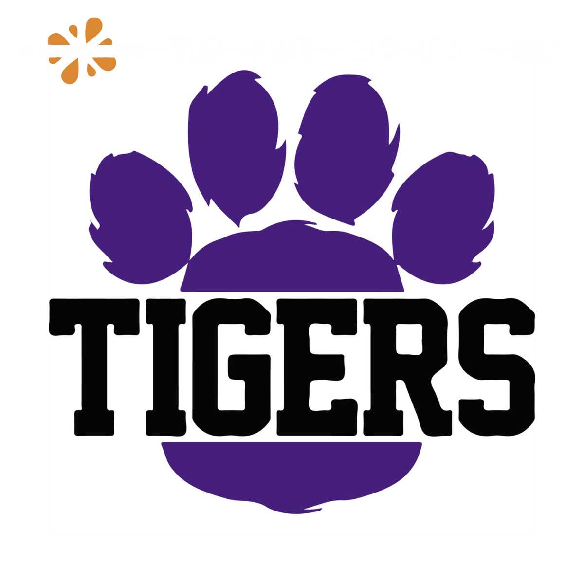 Split Paw Print SVG, Sport Svg, Tiger Paw SVG, Split Letter - Inspire ...