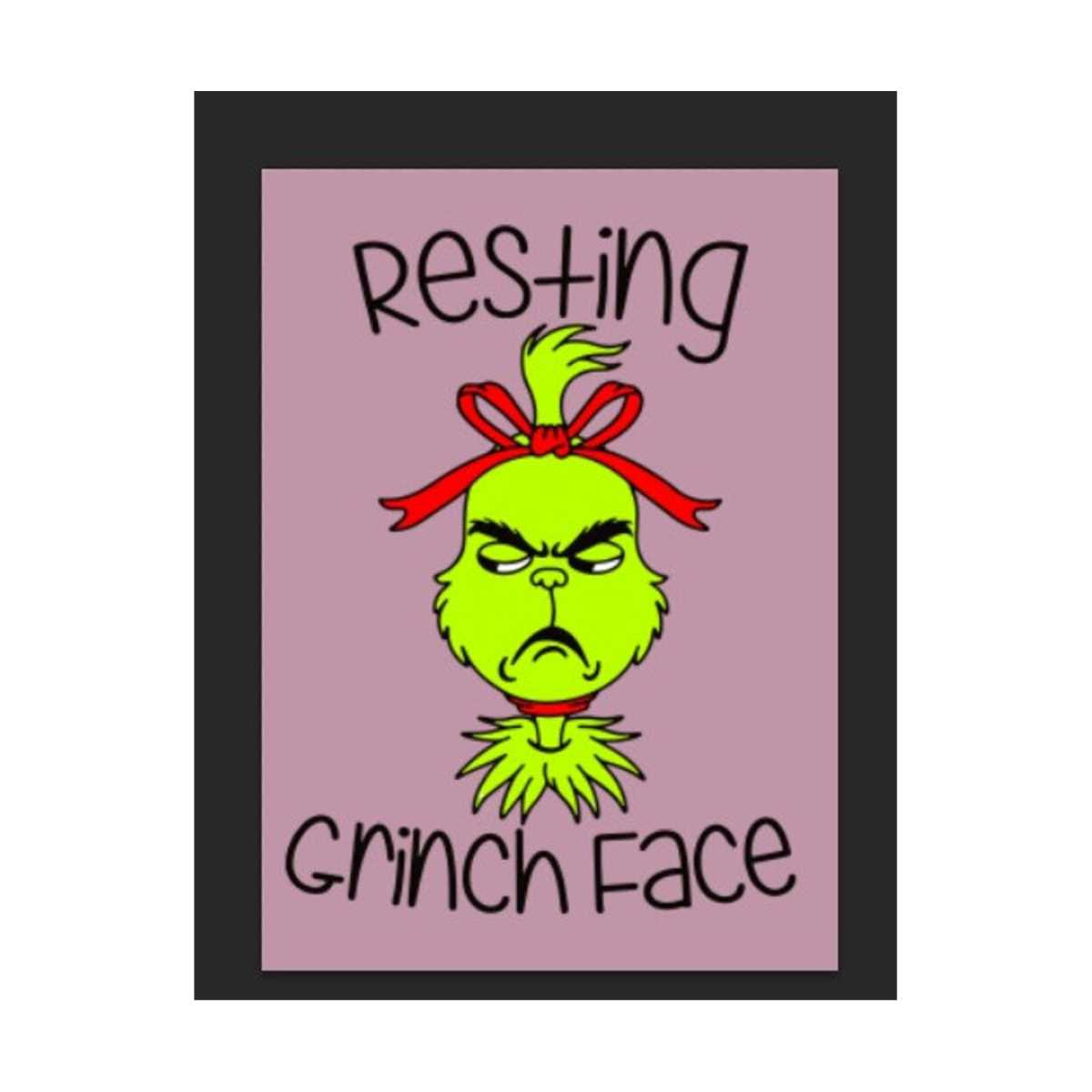 Eyes Looking Left G,rinch Svg, Resting Gr,inch Face Svg happ | Inspire ...