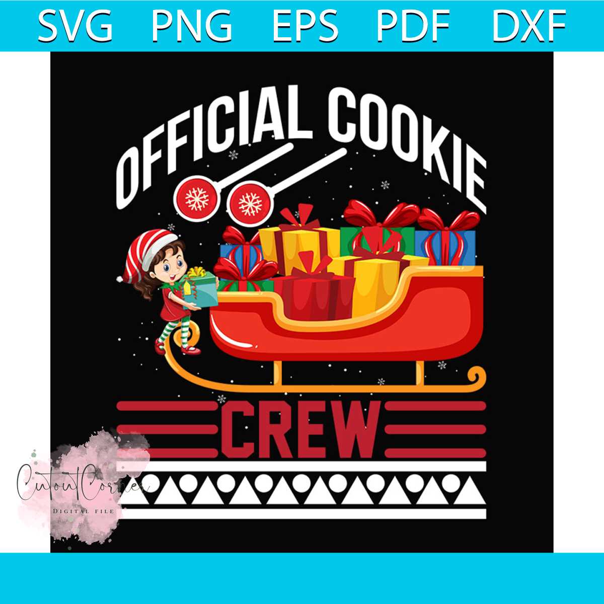 Official Cookie Crew Svg, Christmas Svg, Sleigh Svg, Gift sv - Inspire ...