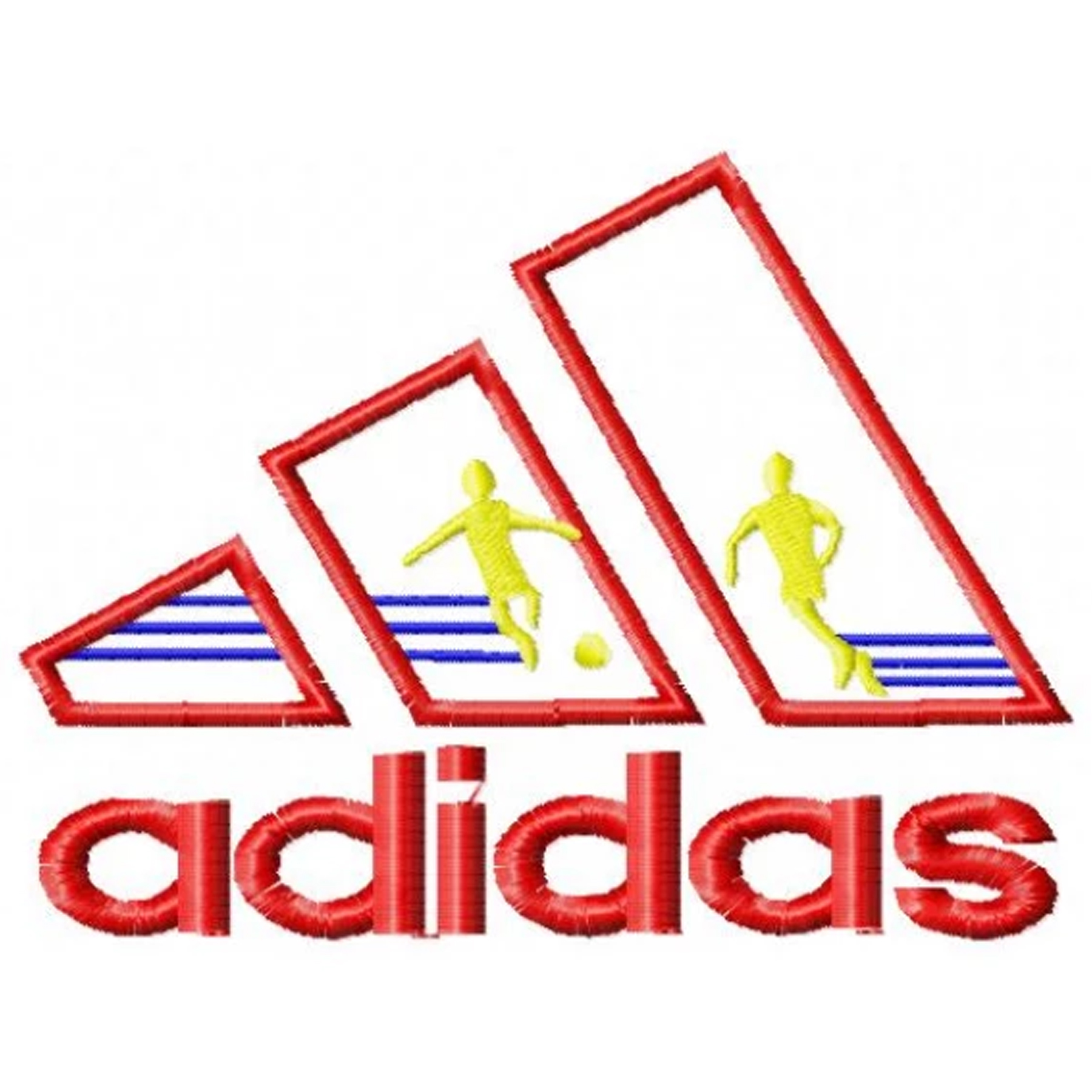 Adidas red logo embroidery design, Sale design, Embroidered | Inspire ...