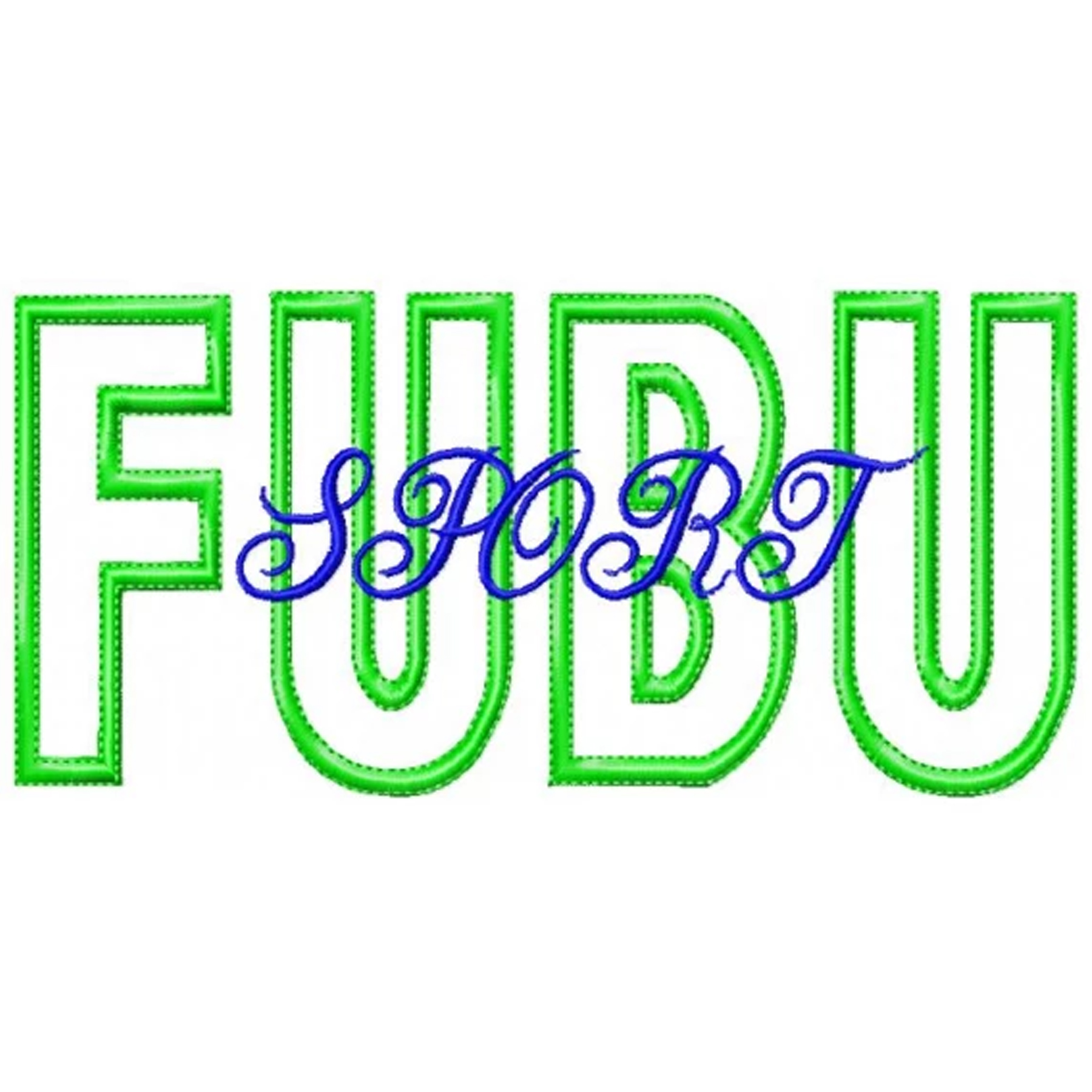 Fubu sport embroidery design, Sale design, Embroidered desig | Inspire ...