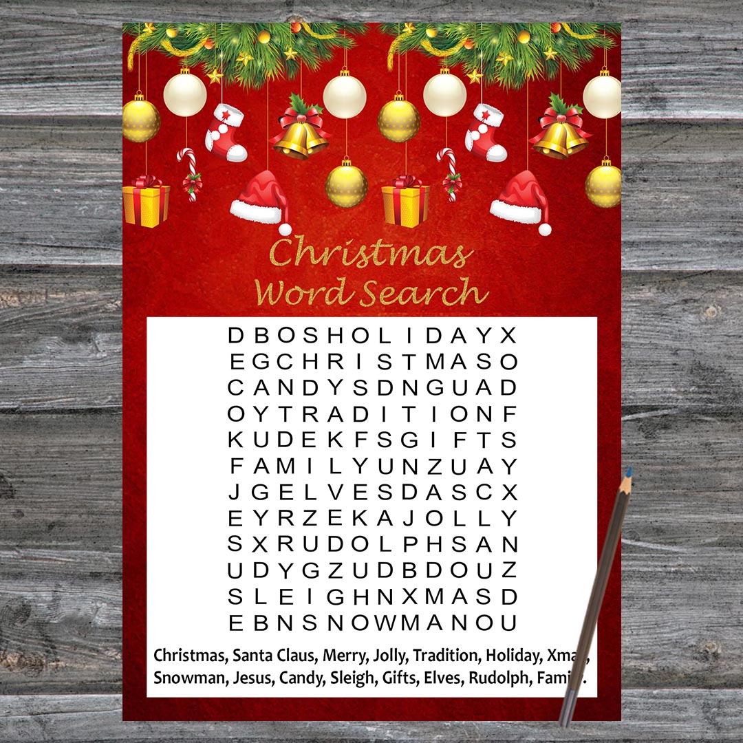 Christmas party games,Christmas Word Search Game Printable,G | Inspire ...