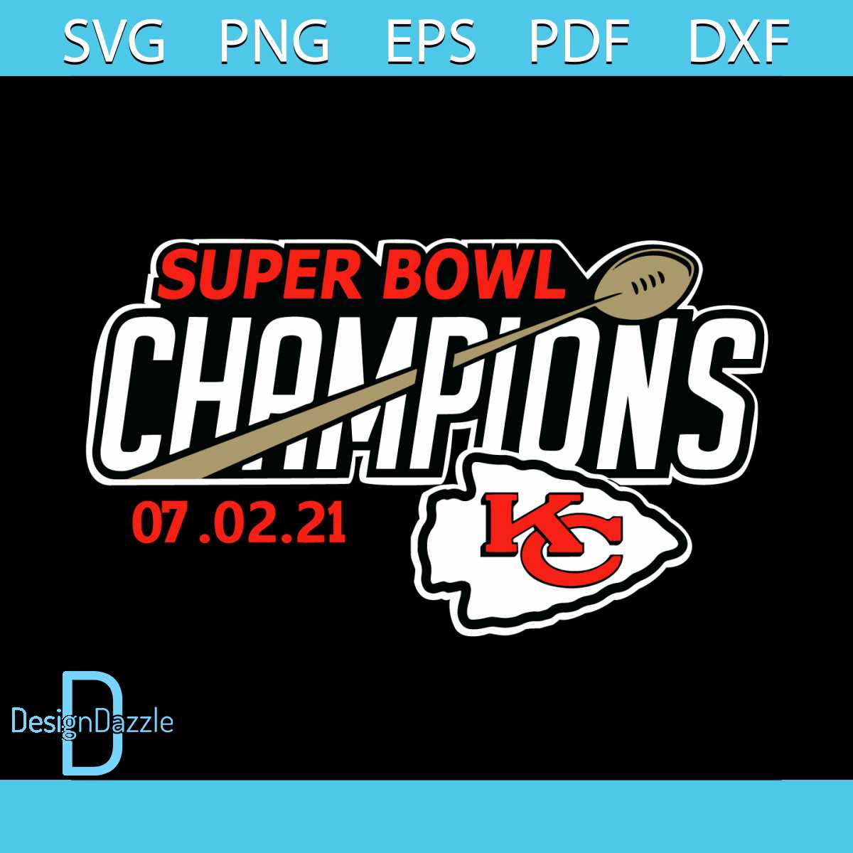Super Bowl Champions 070221 KC Svg, Sport Svg, Kansas City C | Inspire ...
