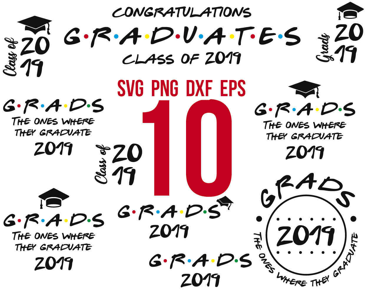 Graduation SVG Bundle, Graduation Silhouettes Svg, Graduatio - Inspire ...