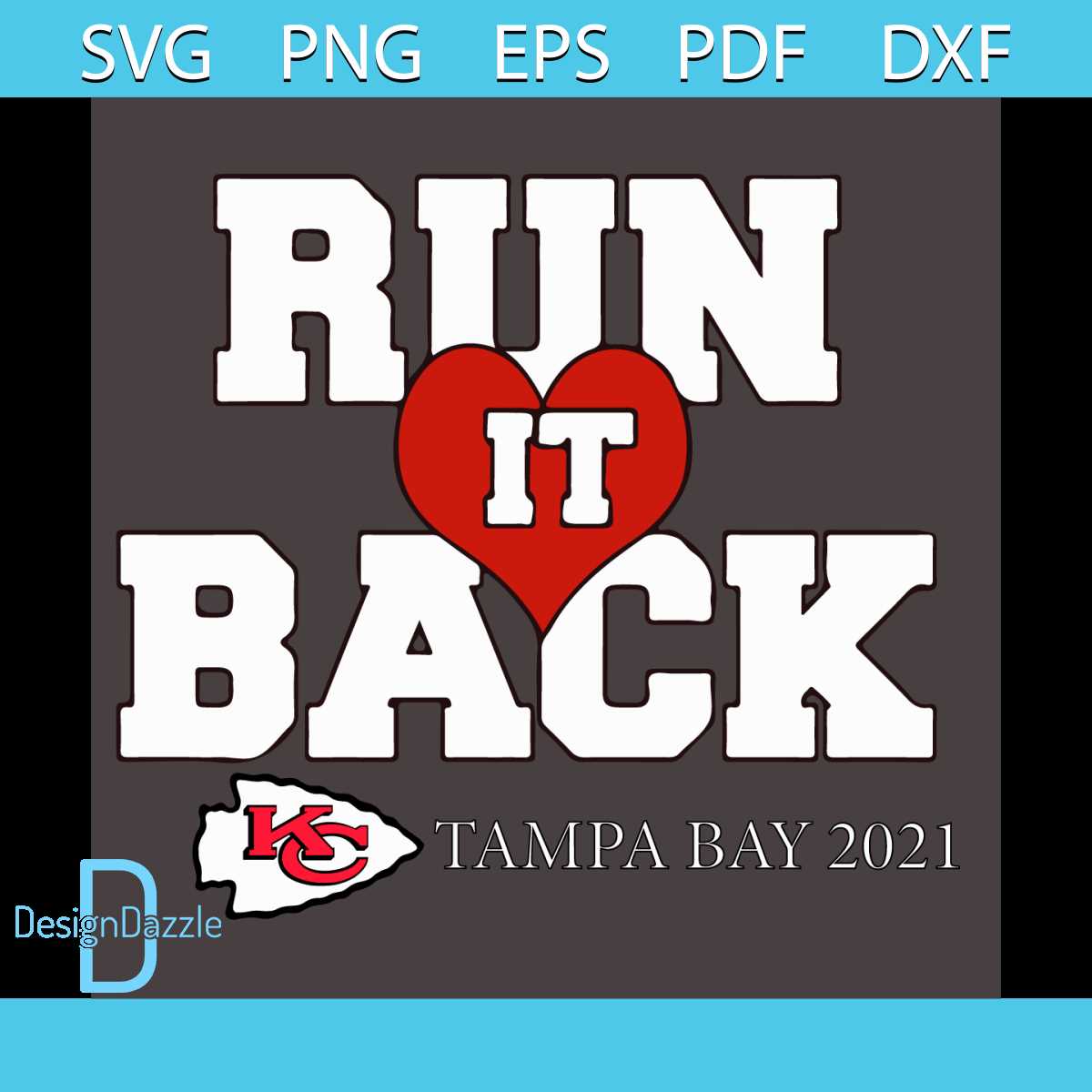 Run It Back Kansas City Chiefs Svg, Sport Svg, Kansas City C | Inspire ...