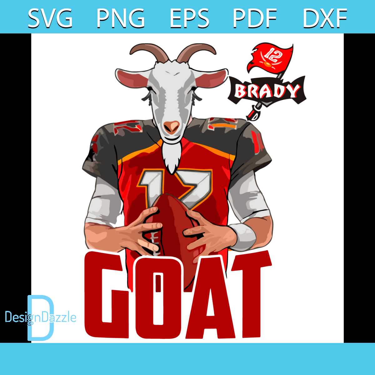 Brady GOAT 12 Svg, Sport Svg, Tom Brady Svg, Football Quarte | Inspire ...