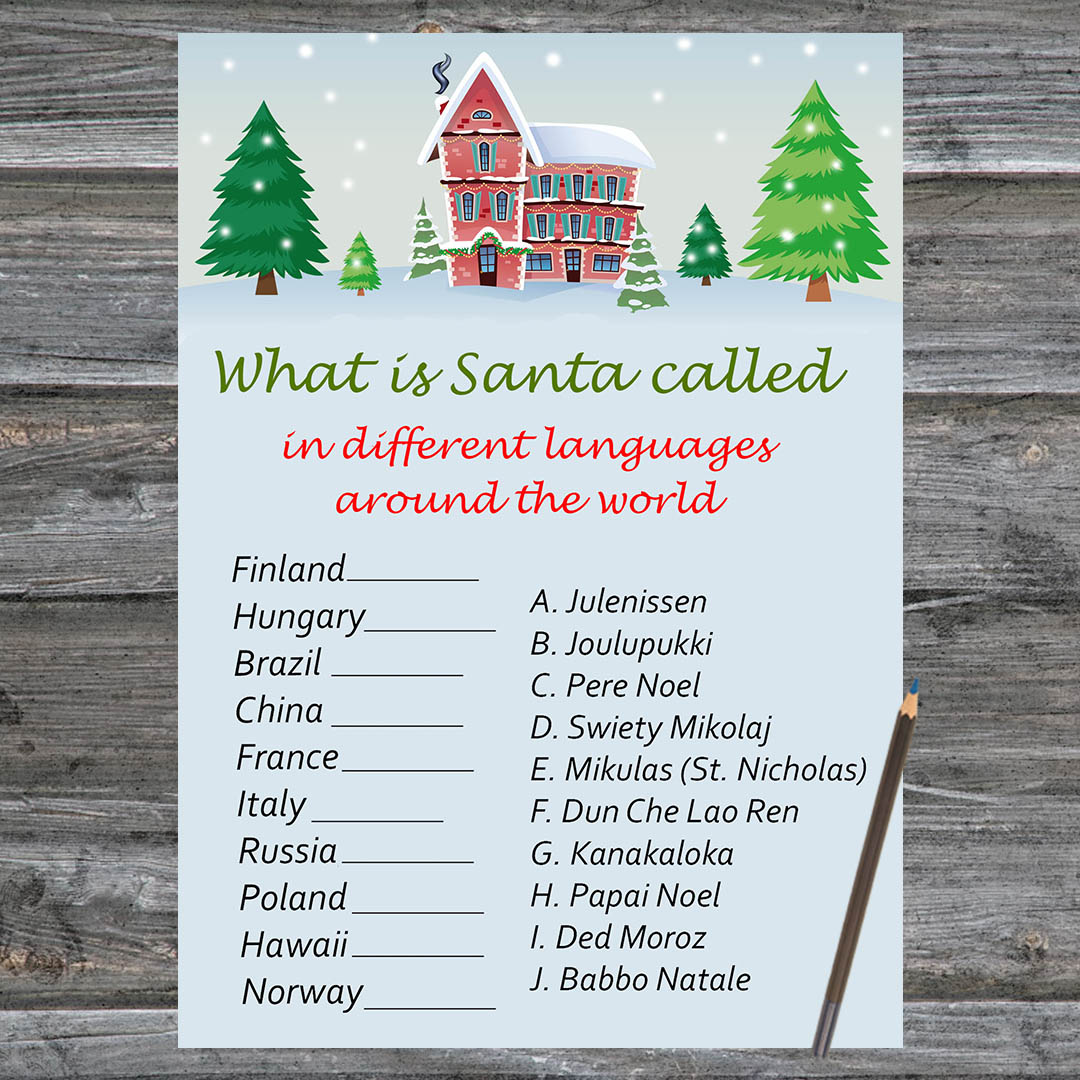 Christmas party games,Christmas Around the World Game Printa - Inspire ...