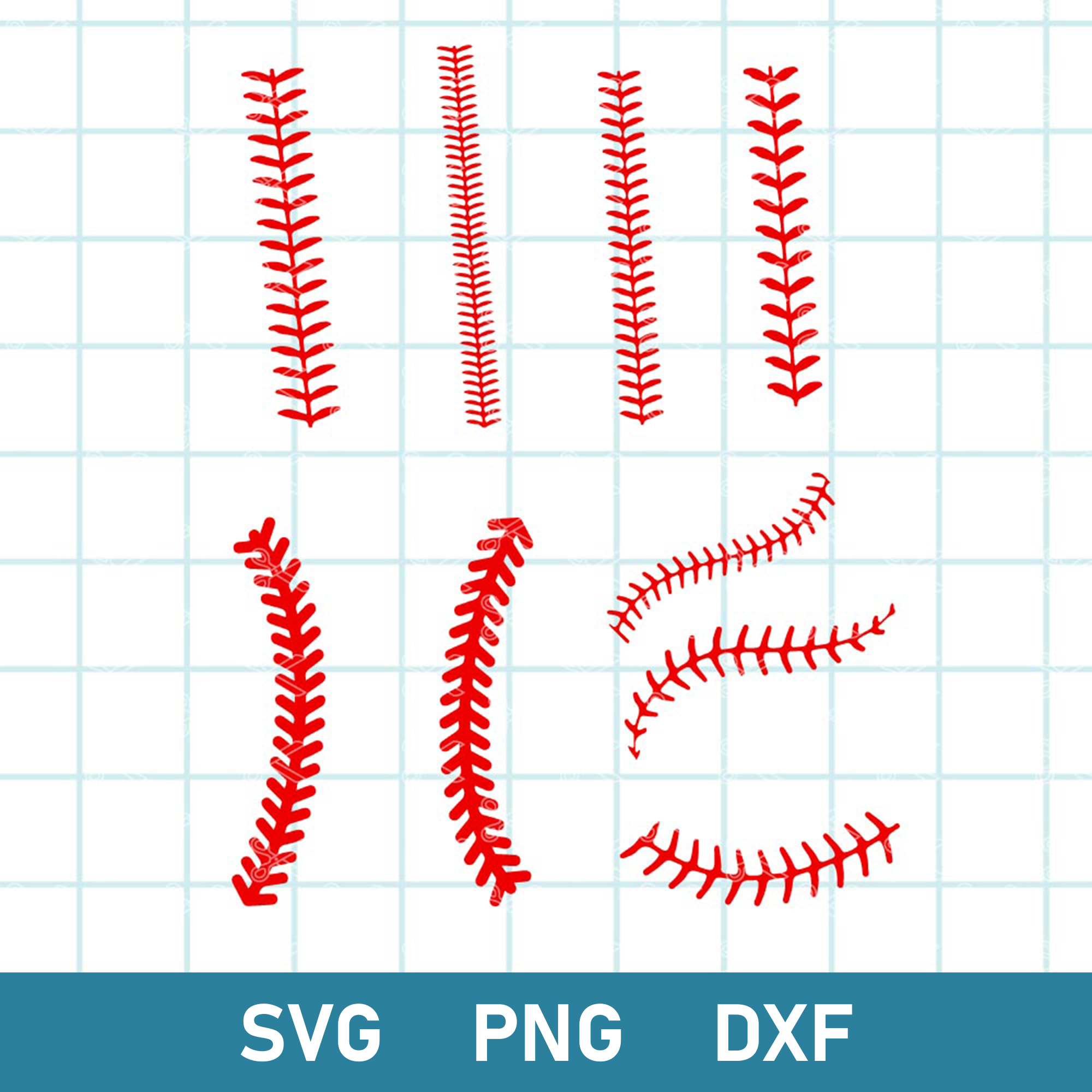 Baseball Stitches Svg, Baseball Laces Svg, Softball Lace Svg | Inspire ...