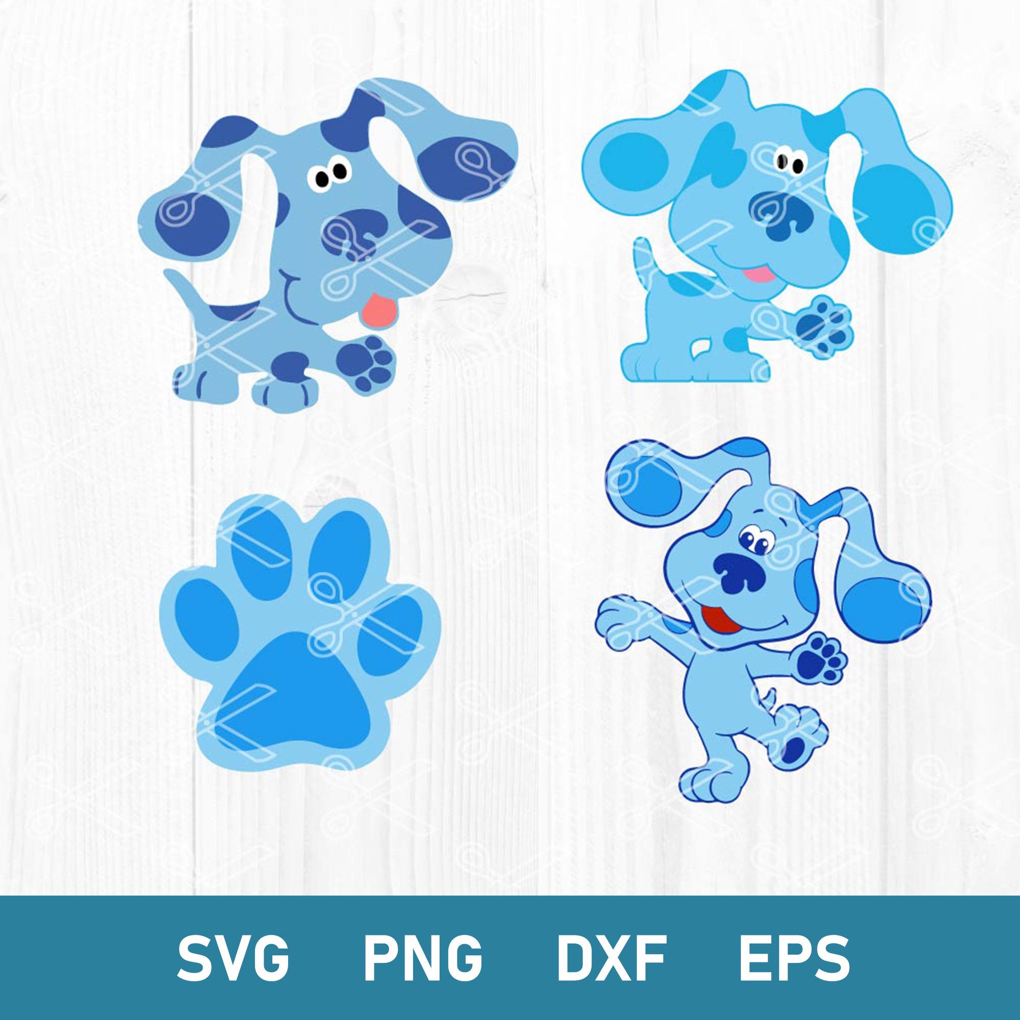 Blues Clues Bundle Svg, Blues Clues Svg, Baby Dog Svg, Carto - Inspire ...
