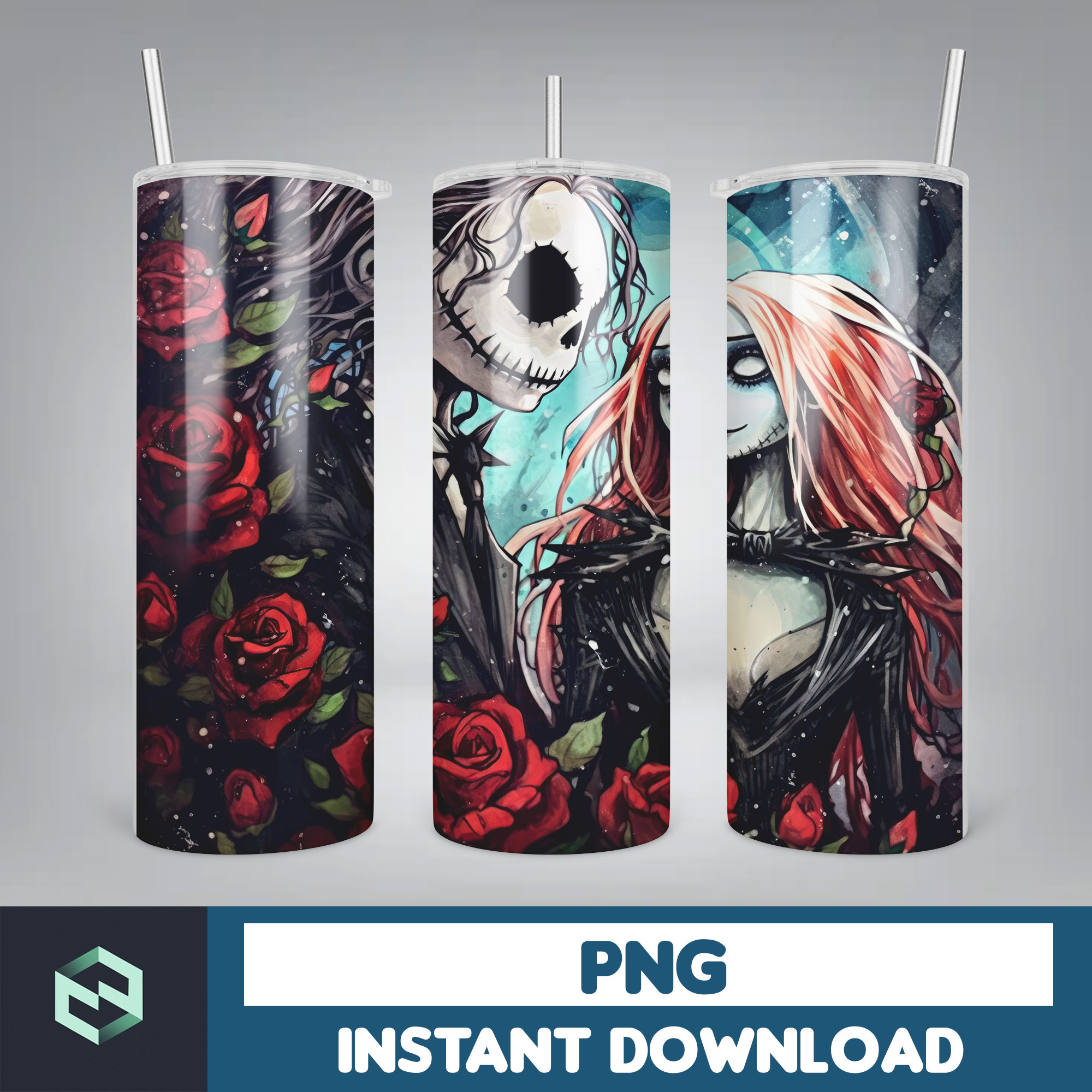 Halloween Tumbler Wrap, 20 oz Skinny Tumbler Sublimation Des | Inspire ...
