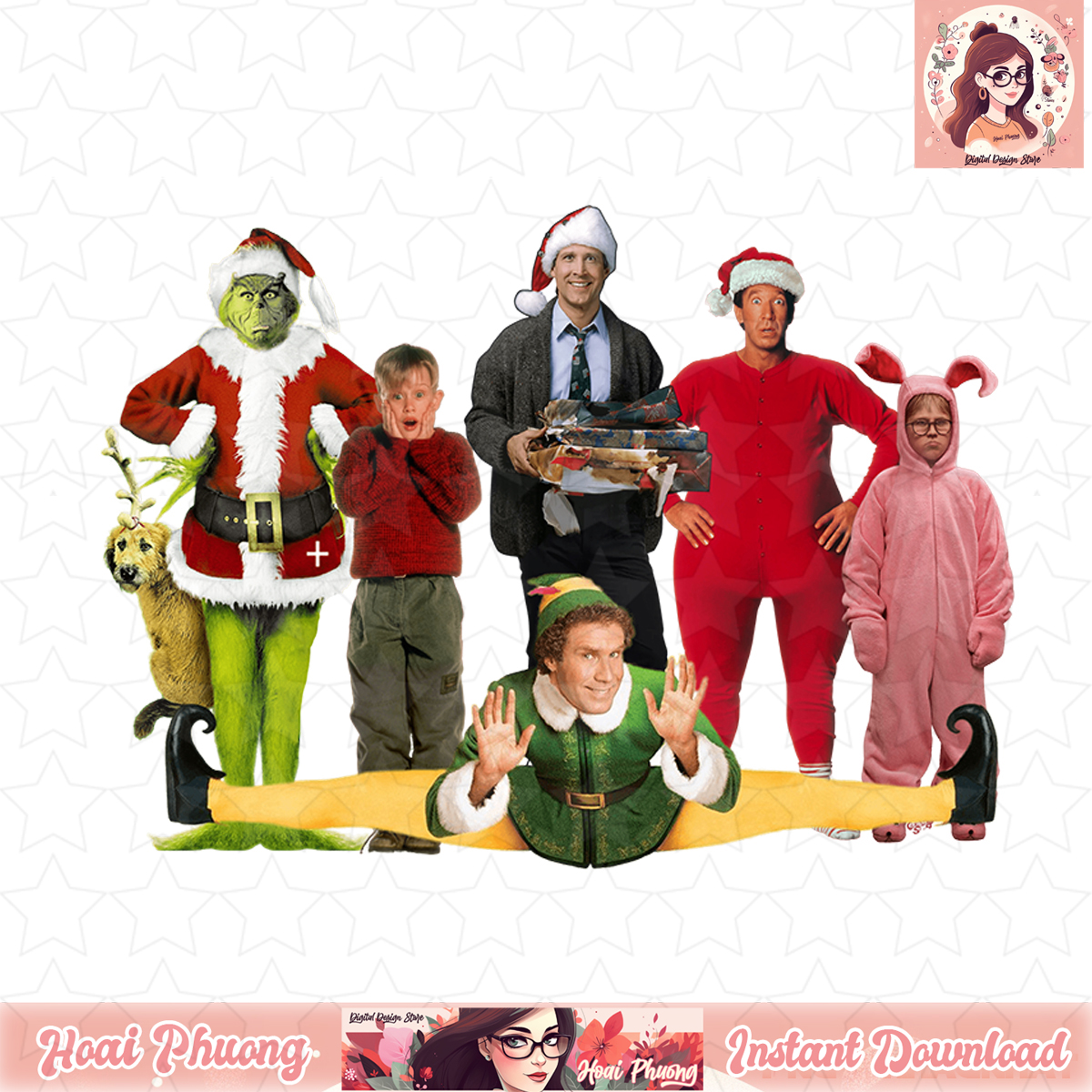 Christmas Movie PNG, Christmas png, Grinch png, Retro PNG, C | Inspire ...