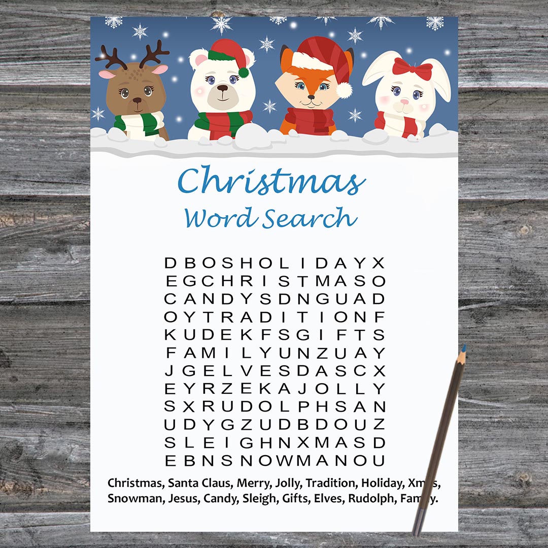 Christmas party games,Christmas Word Search Game Printable,W | Inspire ...