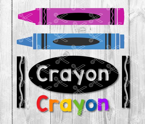 Crayons Bundle Svg, Crayon Svg, School Crayons Svg, Crayon M | Inspire ...