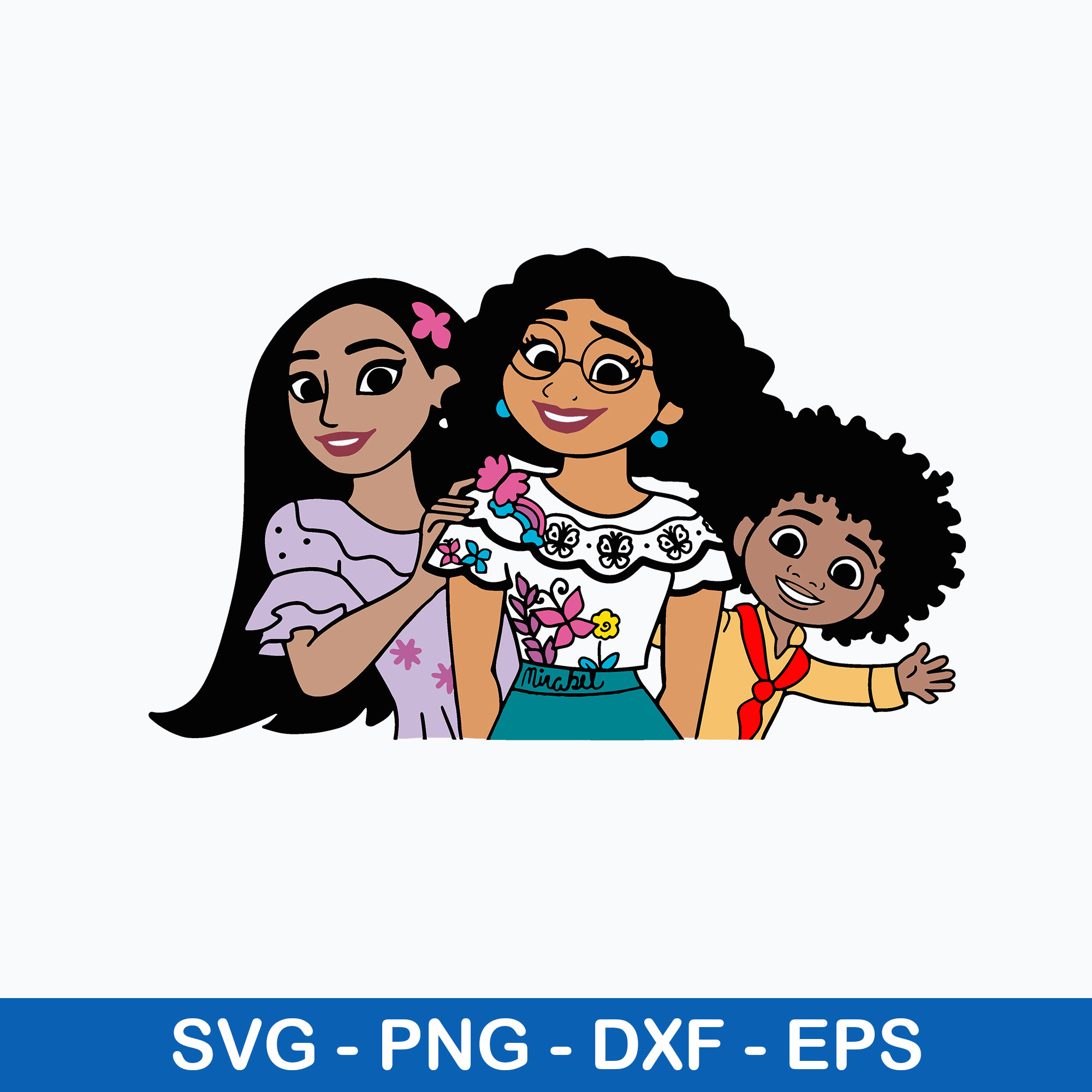 Encanto Isabela Mirabel Atonio Svg, Encanto Character Svg, P | Inspire ...