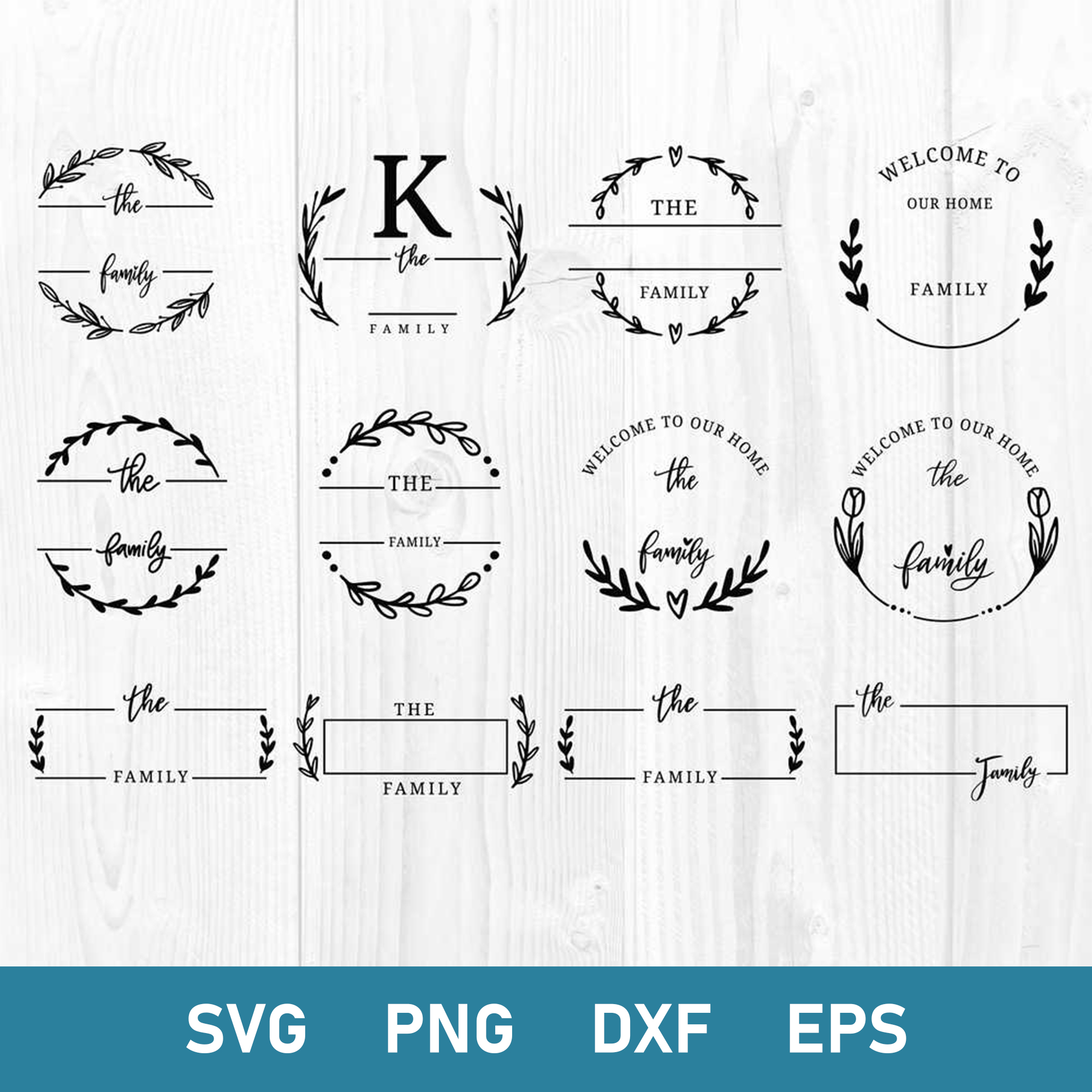 Family Last Name Svg, Family Name Svg, Monogram Svg, Png, Dx | Inspire ...