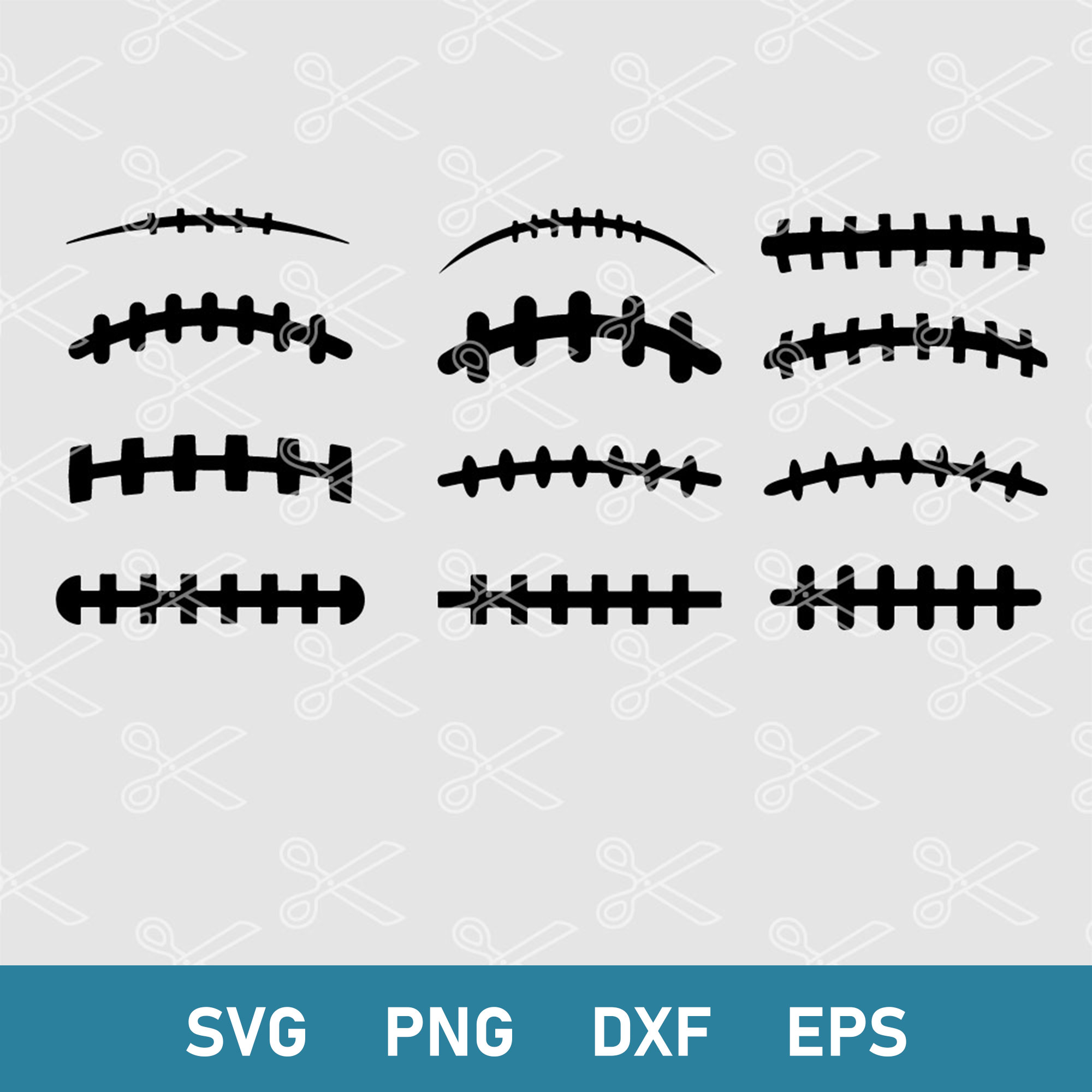 Football Laces Bundle Svg, Football Laces Svg, Football Svg, | Inspire ...