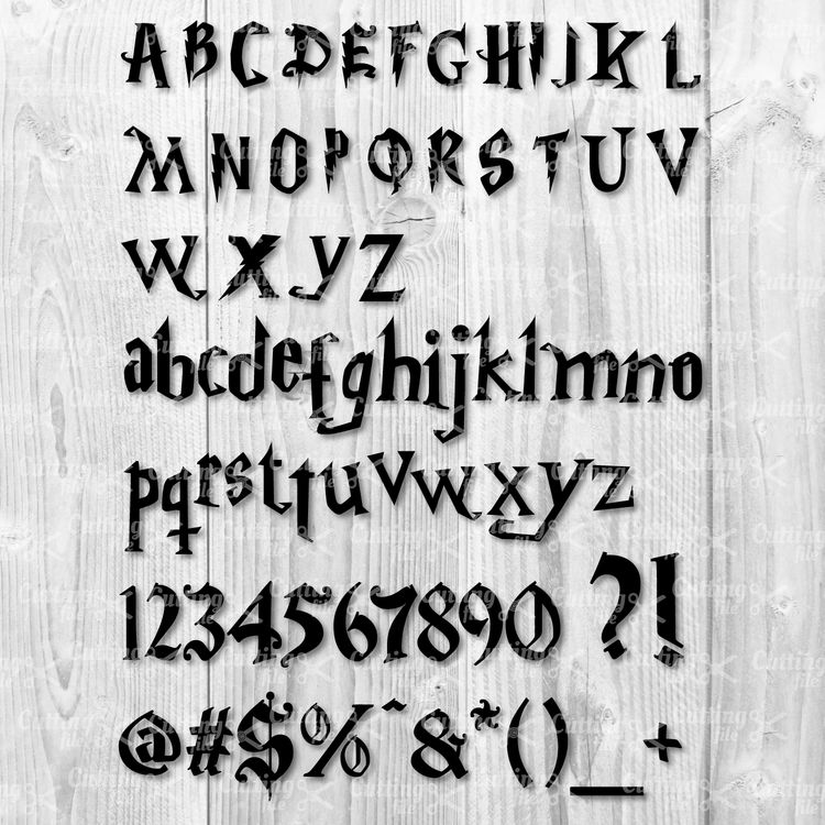 Harry Potter Font Bundle Svg, Harry Potter Font Svg, Harry P - Inspire ...