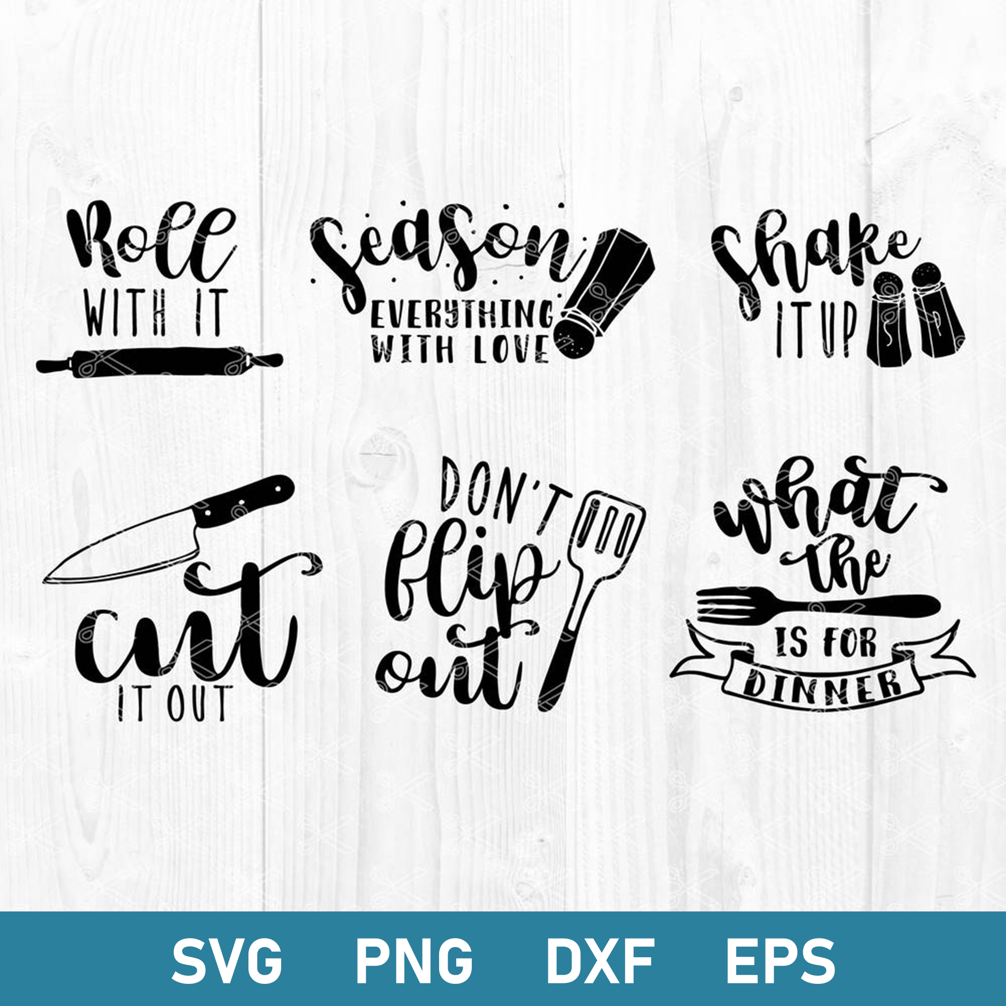 Kitchen Quotes Bundle Svg, Kitchen Quotes Svg, Kitchen Svg, - Inspire ...
