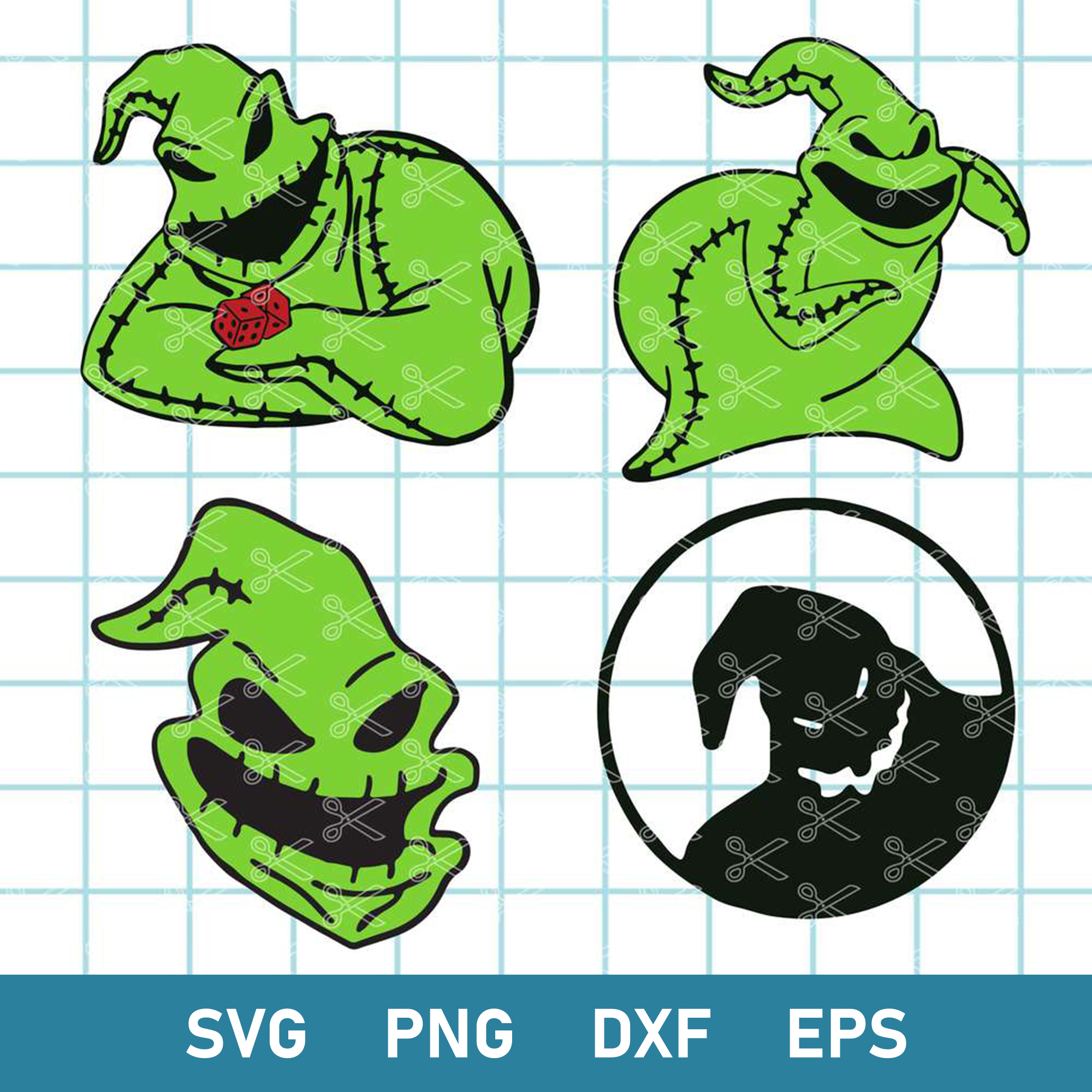 Oogie Boogie Bundle Svg, Oogie Boogie Nightmare Before Svg, | Inspire ...