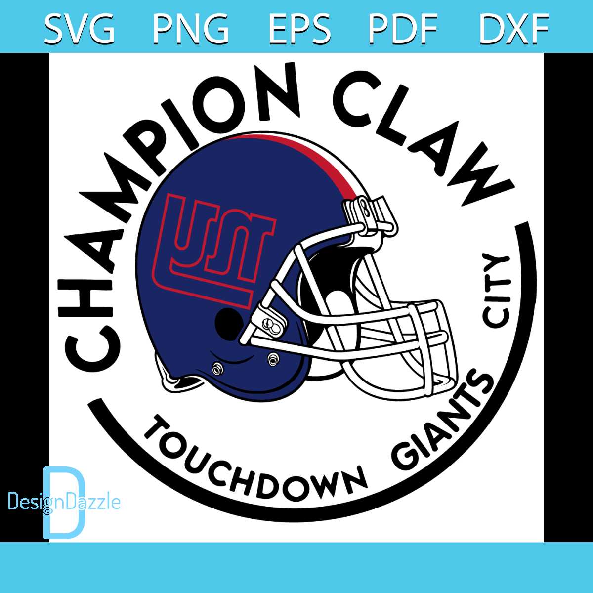 Champion Claw Touchdown Giants City Svg, Sport Svg, New York | Inspire ...