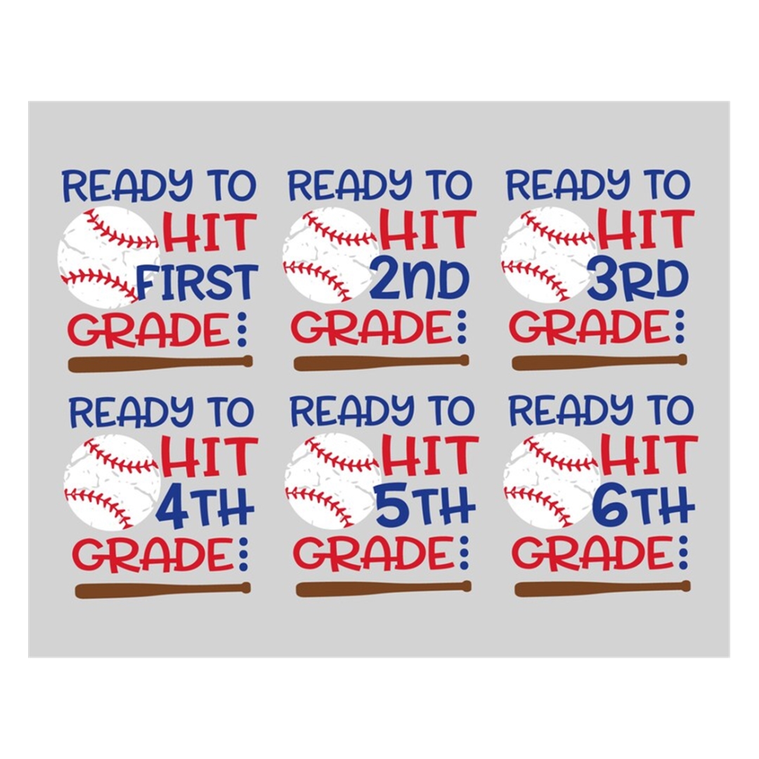 Back to School Svg Bundle, Boy Ready to Hit School Svg, 1st, | Inspire ...