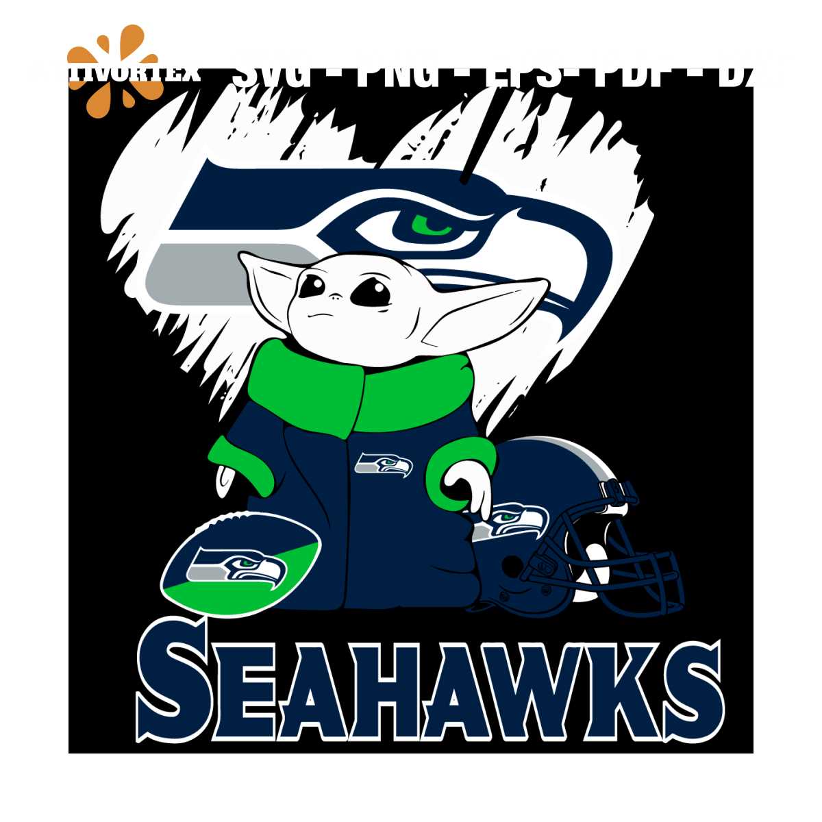 Baby Yoda Love Seattle Seahawks Svg, Sport Svg, Baby Yoda Sv | Inspire ...