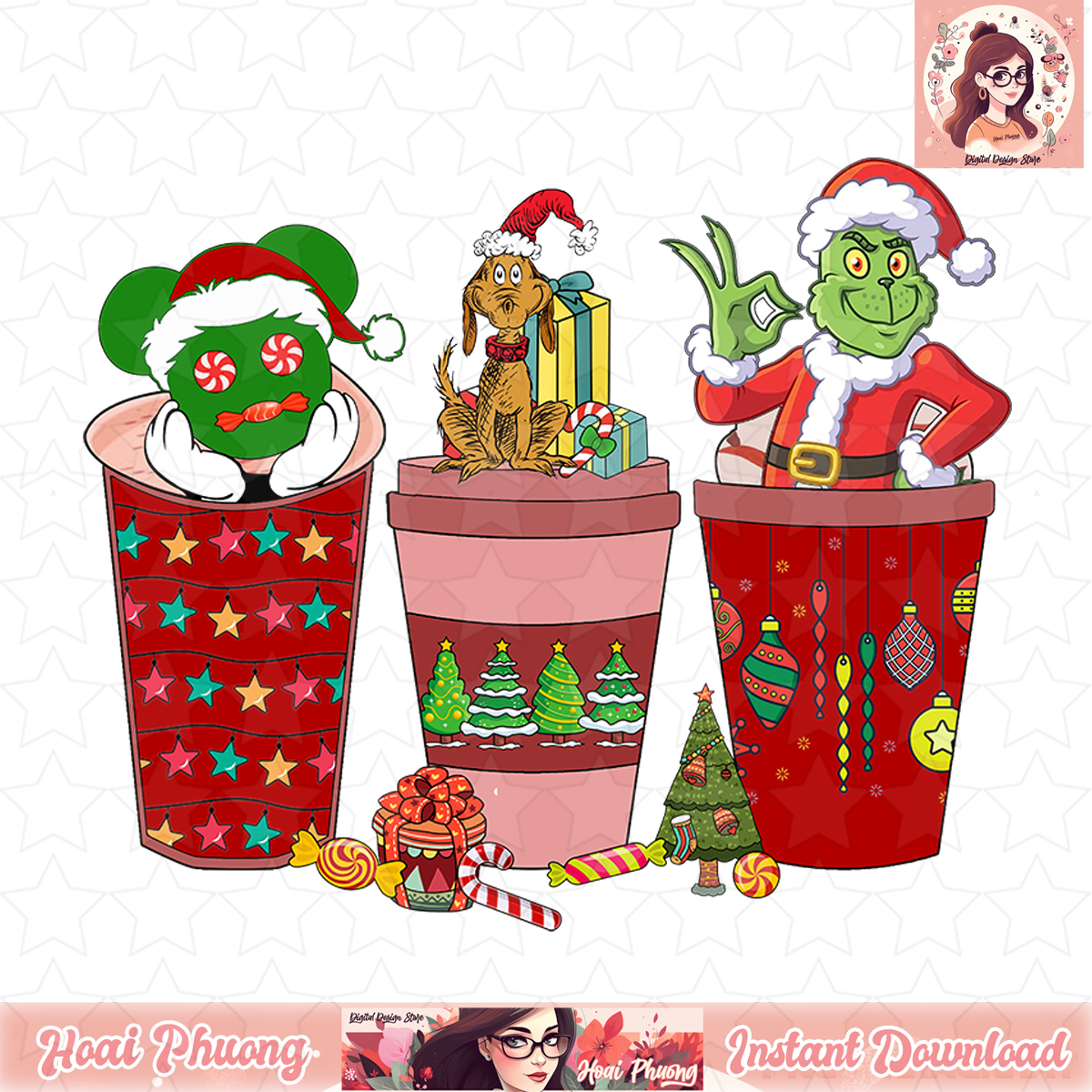 Christmas png, Retro PNG, Christmas Movie PNG, grinch christ - Inspire ...