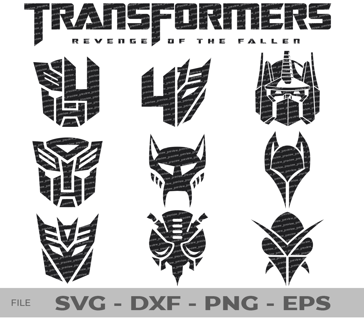 Transformers Logos SVG, Autobot SVG, Decepticon SVG, Mercena - Inspire ...