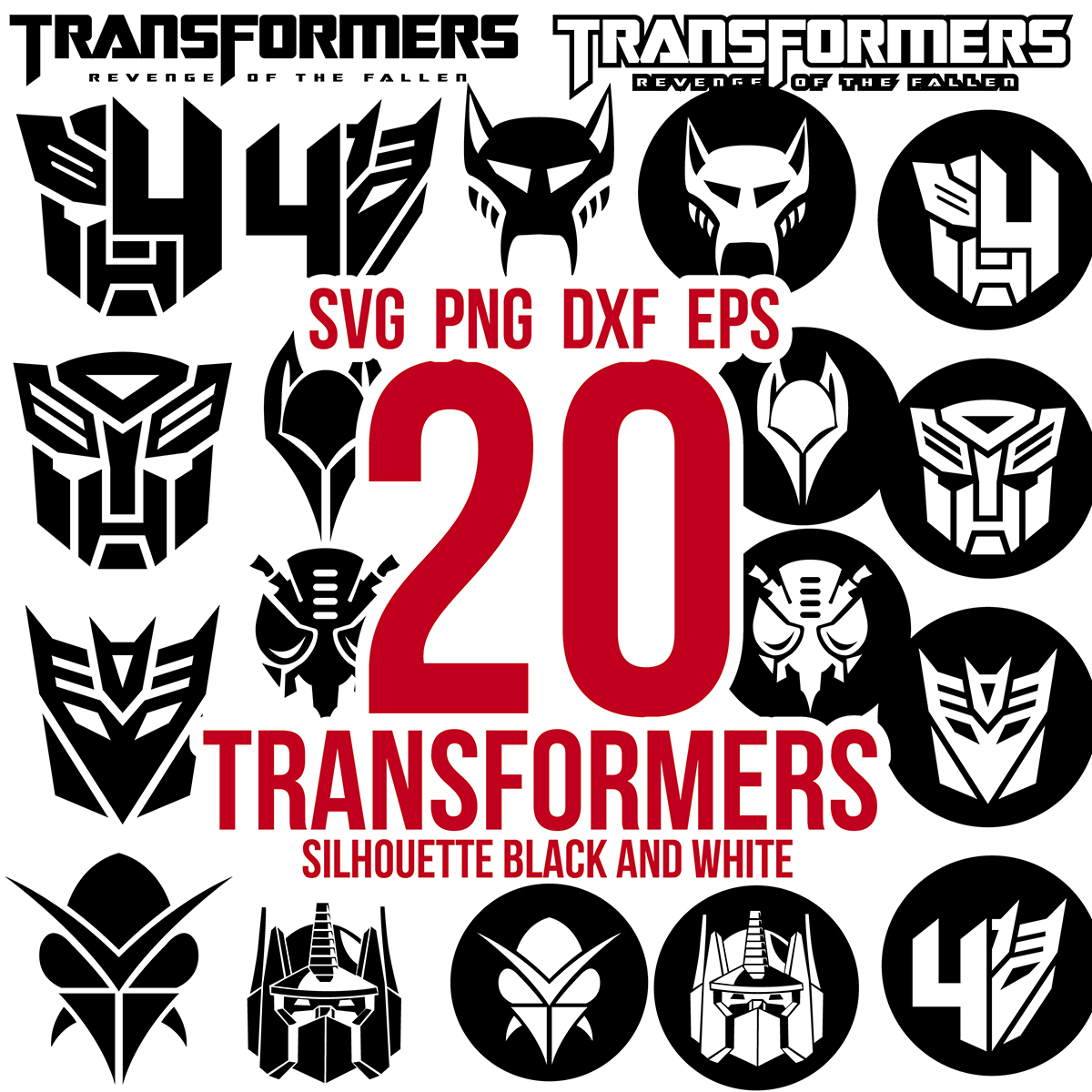 Transformers Svg Bundle, Transformer SVG Faces, Transformers - Inspire ...